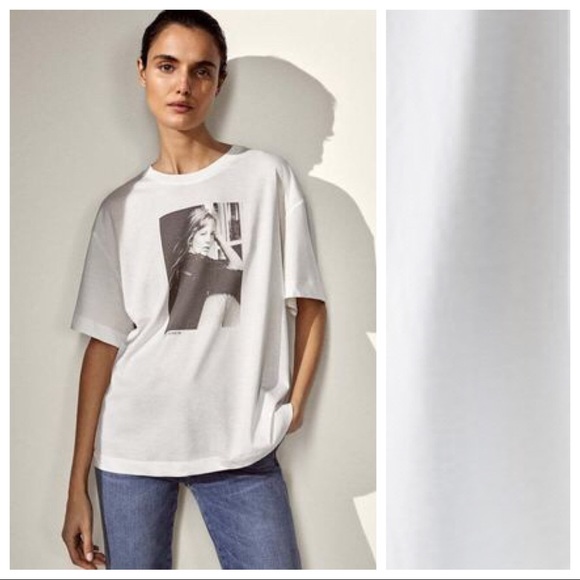 Massimo Dutti | Tops | Nwt Massimo Dutti Off White Tshirt Size S M ...
